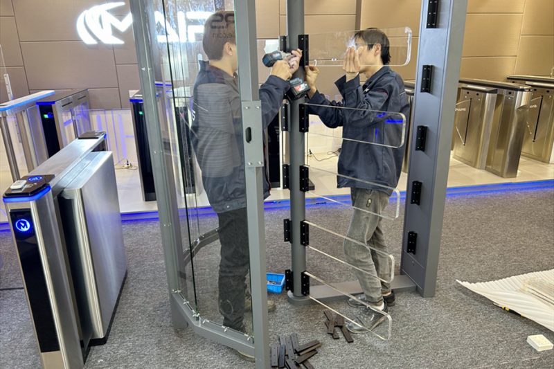 Full height turnstile installation 2024 - MairsTurnstile