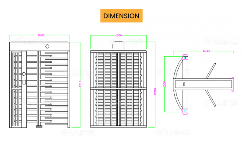 Best Full Height Pedestrian Turnstiles 2022- MairsTurnstile