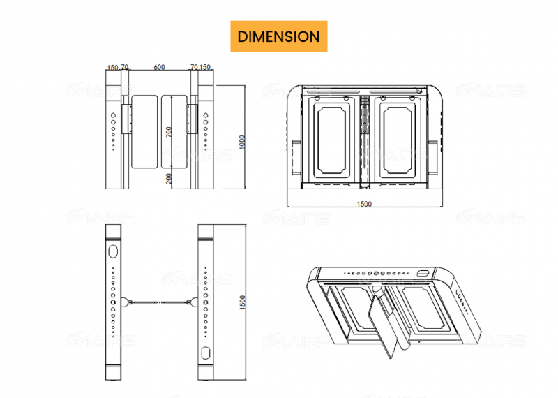 Best Lobby Turnstiles For Sale 2022- MairsTurnstile.com